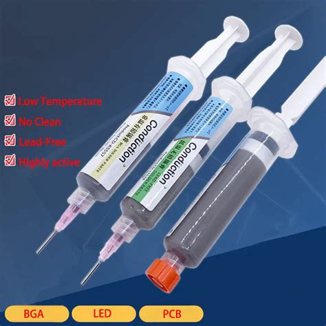 니들 튜브 저온 무연 주사기 Smd 솔더 페이스트 플럭스 Pcb Smd Bga 수리 납땜 공구용 1 개 Aliexpress