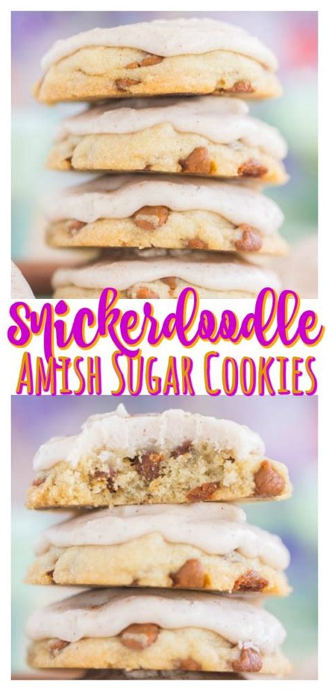 Snickerdoodle Amish Sugar Cookies With Cinnamon Icing • The Gold Lining