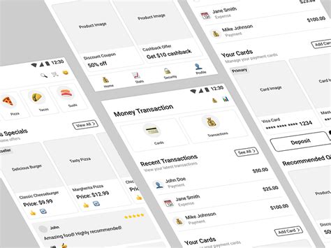 Hi Fi Wireframe E Commerce App By Junaki On Dribbble