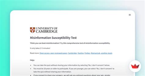 Kris Crawford On Linkedin Misinformation Susceptibility Test Mist