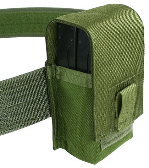 Belt Mounted Double 20 Rd 556mm Flapped Magazine Pouch Fits Up To 2