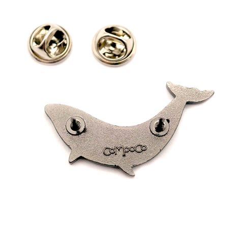 Whale Enamel Pin Compoco