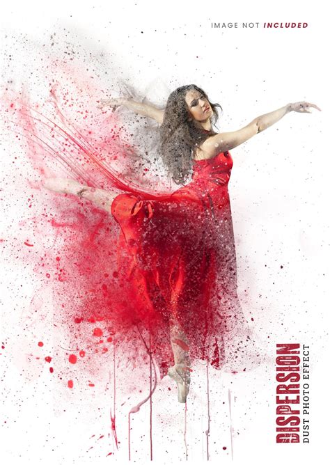 Premium Psd Dispersion Photo Effect Template