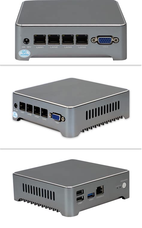 Fanless Mini Pc Intel Celeron J4125 J1900 Firewall Router 4xgigabit Nics 1 Cisco Console Network