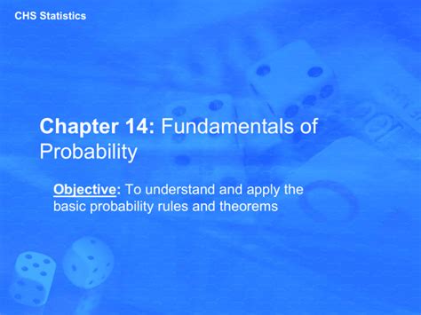 Chapter 14 Fundamentals Of Probability