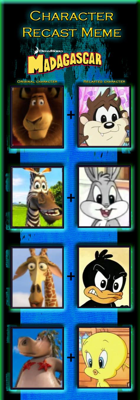 Madagascar Recast Meme Template By Jack1set2 On Devïantart Madagascar