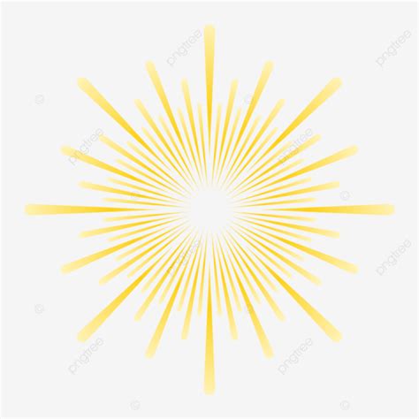 Yellow Sunburst Vector Illustration Sunburst Sun Bright Png And