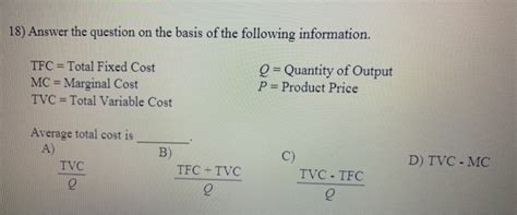 Solved 18 Answer The Question On The Basis Of The Following Chegg
