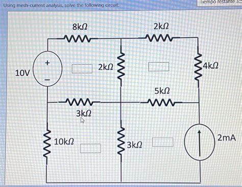 Solved Using Mesh Current Analysis Solve The Following