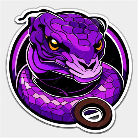 Premium Vector Amethystine Python Scrub Python Sticker Vector Illustration
