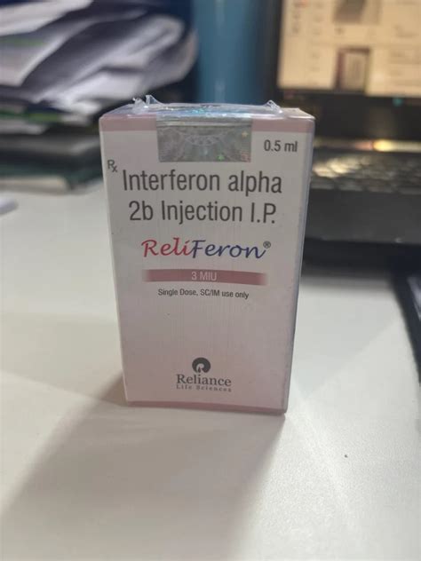 Reliferon Interferon Alpha 2b Injection Strength 3 Miu At Best Price In New Delhi