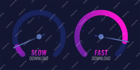 Premium Vector | Speedometer internet speed level indicator vector design