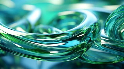 There Is A Close Up Of A Glass Sculpture With A Green Background