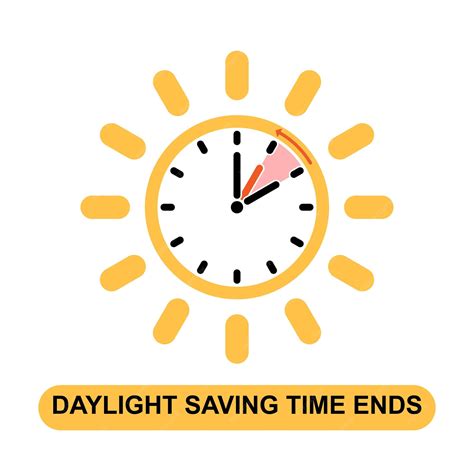 Premium Vector Daylight Saving Time Ends Template Background