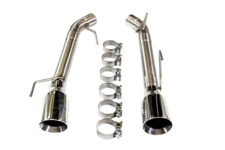 Mustang Muffler Delete Axle Back Exhaust With Polished Tips Mustang GT GT Free