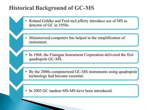 Gas Chromatography Mass Spectrometry Gc Ms Pptx