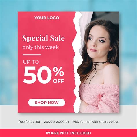 Premium Psd Sale Social Media Banner Template