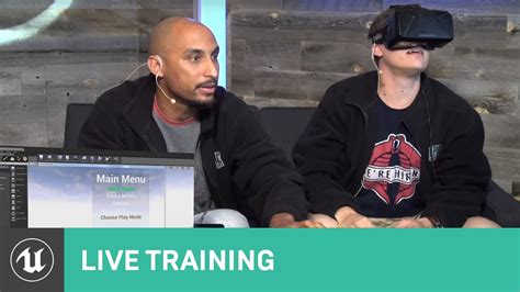 Vr Networking And 3d Menus Live Training Unreal Engine Youtube