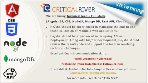 Angular14 Nodejs Css Mongodb Restapi Technicallead Fullstack Sridhar Silveri