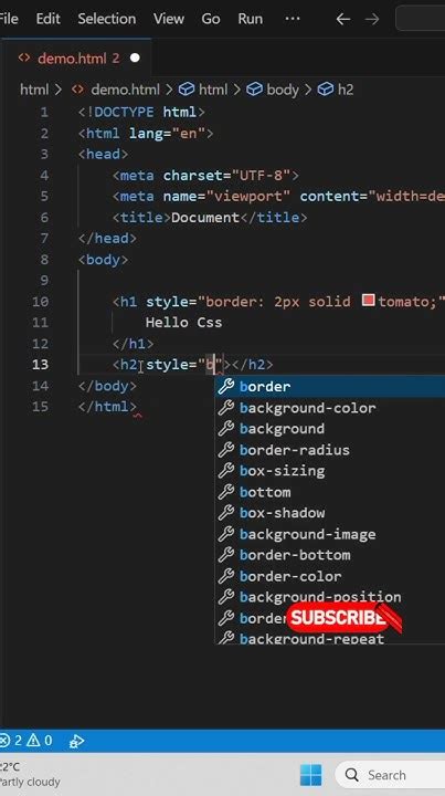 Border Colour Set Using Css Codexpertclass Csstutorials Css Border Youtube
