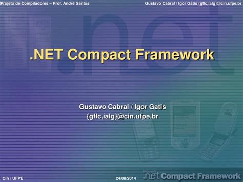 Ppt Net Compact Framework Powerpoint Presentation Free Download Id3509802