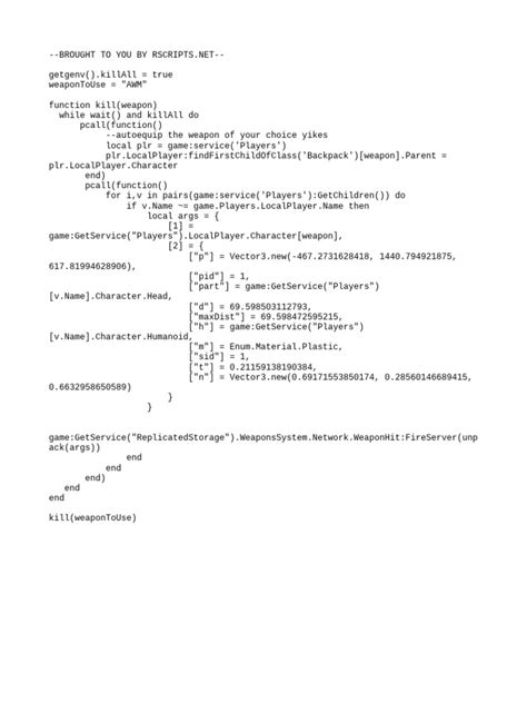Kill All Script Super Op Like Pdf