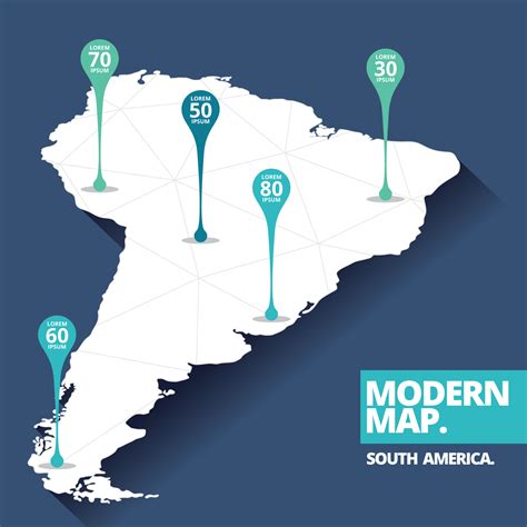 Modern South America Map 217928 Vector Art At Vecteezy