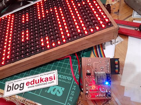 Membuat Pcb Mini Jam Sholat Digital P10 Dengan Modul Esp 8266 12 F