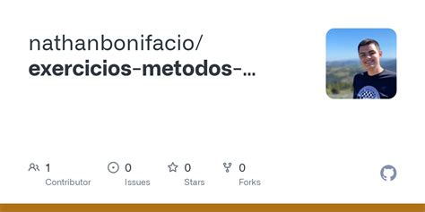 GitHub Nathanbonifacio Exercicios Metodos String Java