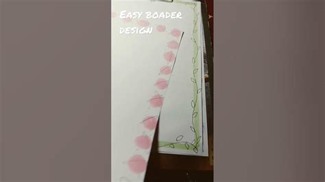 Boader Design A4sheet Thin Design Art Youtube