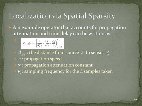 Ppt Distributed Target Localization Via Spatial Sparsity Powerpoint