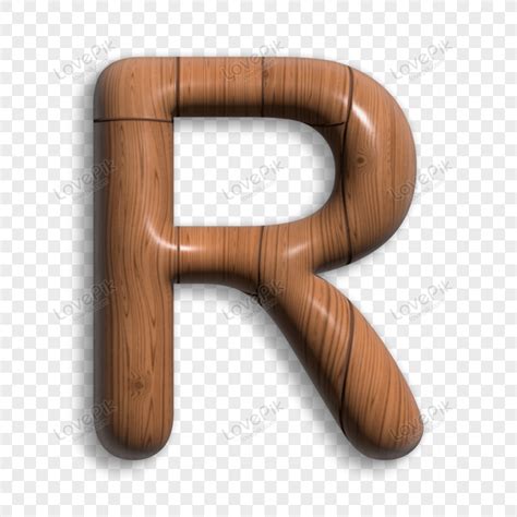 세 소나무 나무 바닥으로 만든 3d 편지 R Png 일러스트 무료 다운로드 Lovepik