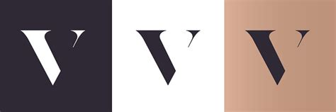 V 문자 기호 템플릿입니다 미니멀한 모노그램 개인 기호 벡터 디자인 0명에 대한 스톡 벡터 아트 및 기타 이미지 0명 개념