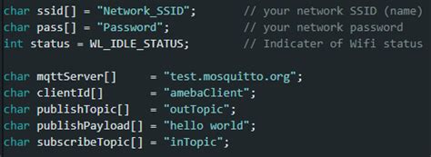 MQTT Set Up MQTT Client To Communicate With Broker Realtek IoT Wi Fi MCU Solutions