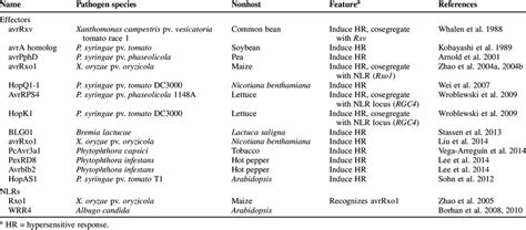 Effectors And Nucleotide Binding Domain And Leucine Rich Repeat Nlr Download Scientific