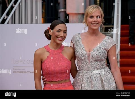 Leipzig Germany 24th Sep 2022 Actresses Amy Mußul L And Melanie