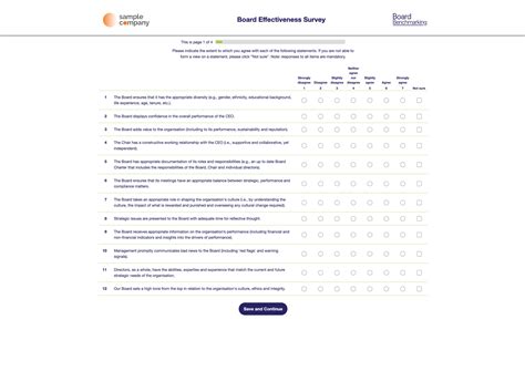 Financial Services Board Benchmarking