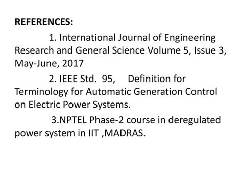 Load Frequency Control In A Deregulated Power System Ppt
