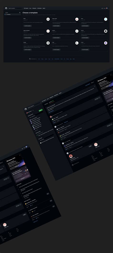 Github Dashboard Redesign Behance