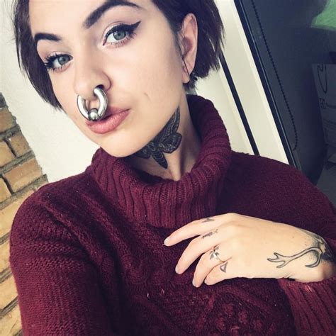 Floating Nomad Septum Piercing Girl Piercings For Girls Facial Piercings