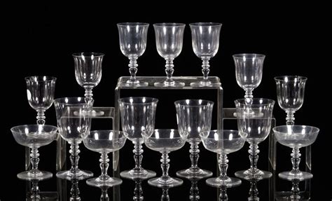 Baccarat Crystal Stemware Lot 1143 Crystal Stemware Baccarat