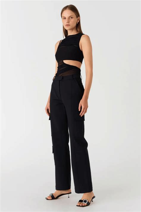 Misha Esme Mesh Top Black Girls With Gems Girls With Gems