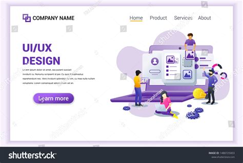 Modern Flat Design Concept Ui Ux Stock Vector Royalty Free 1488725003