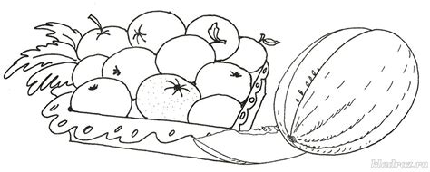 Развивающее упражнение для детей 5 7 лет Раскрась картинку разными цветами так чтобы фрукты