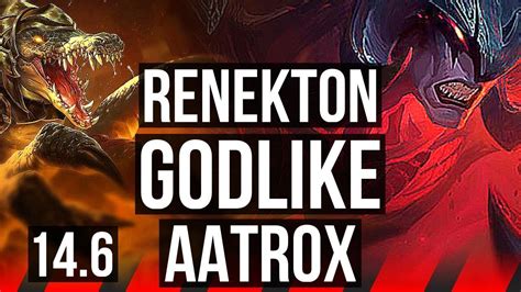 Renekton Vs Aatrox Top 815 Godlike Br Master 146 Youtube