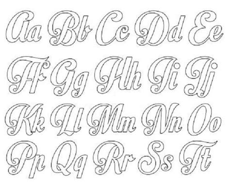 Moldes Del Abecedario En Letra Cursiva Todas Las Letras Del Sexiz Pix
