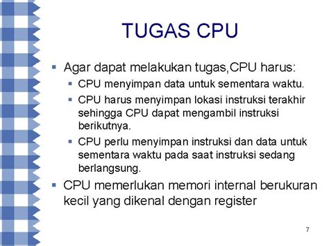 Pertemuan 2 Organisasi Komputer Struktur Fungsi Cpu I