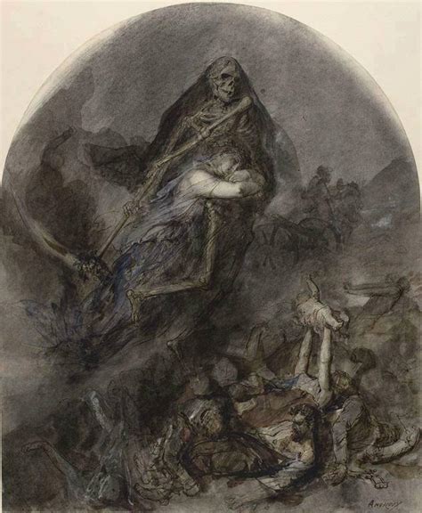 Allegory Of Death Clément Auguste Andrieux 1860 Rsurrealismart