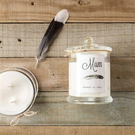 Custom Hand Poured Soy Candle Wedding Favours Personalised Wedding
