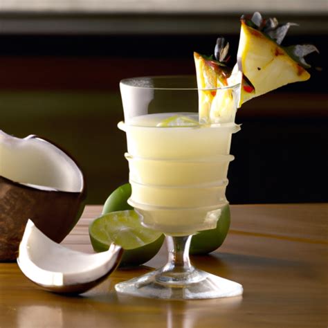 Clement Coco Breeze Tropical Cocktail With Coconut Liquor And